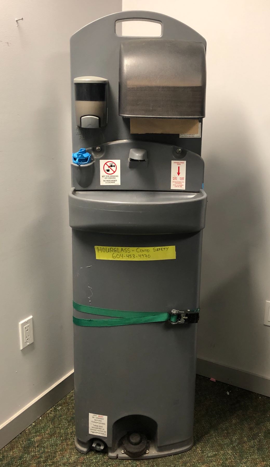 Polyjon - portable hand washing sink - retails: $700 USD