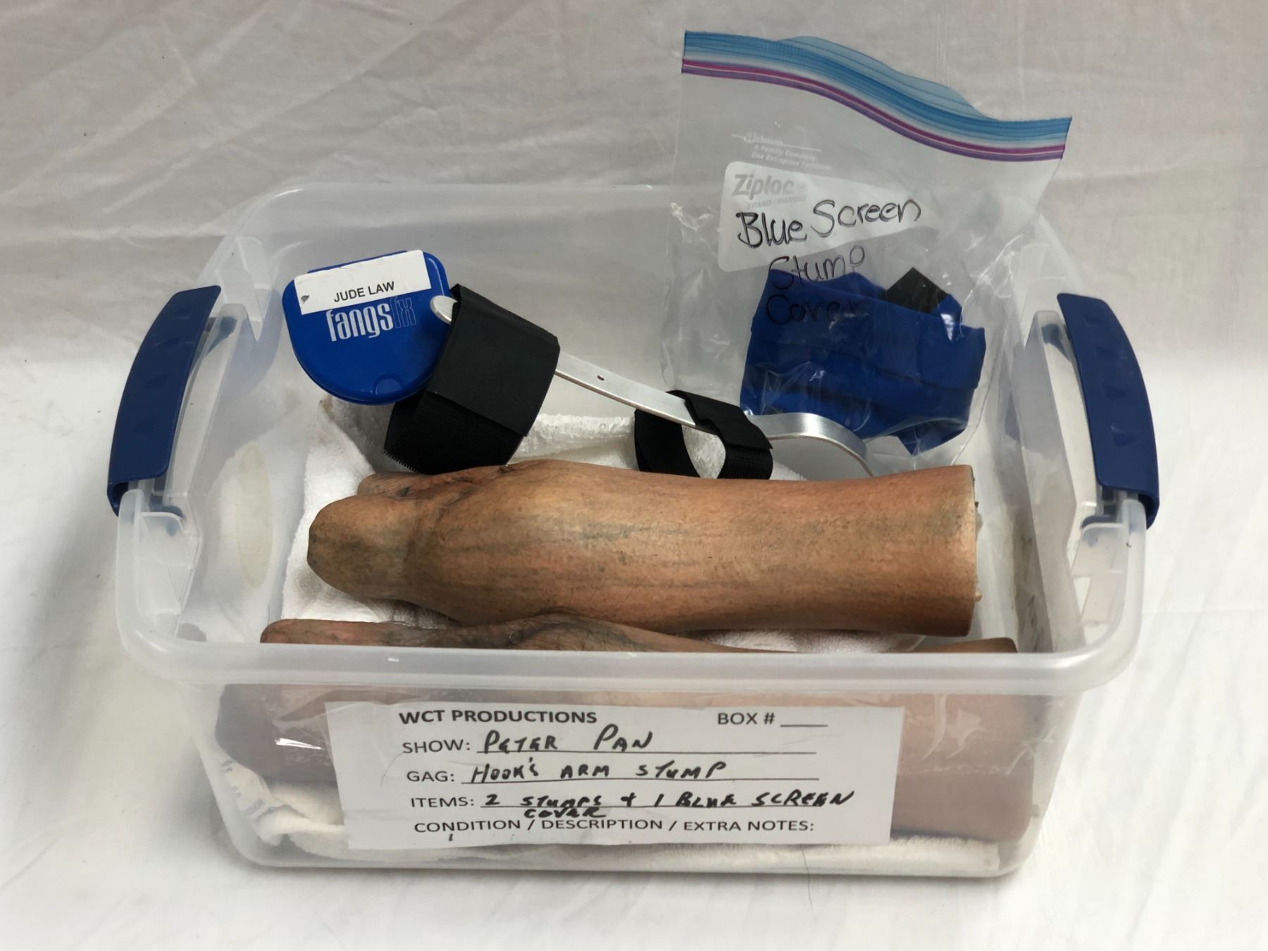 "Peter Pan & Wendy" Movie - Set of 2 Original Captain Hook's arm stumps ...