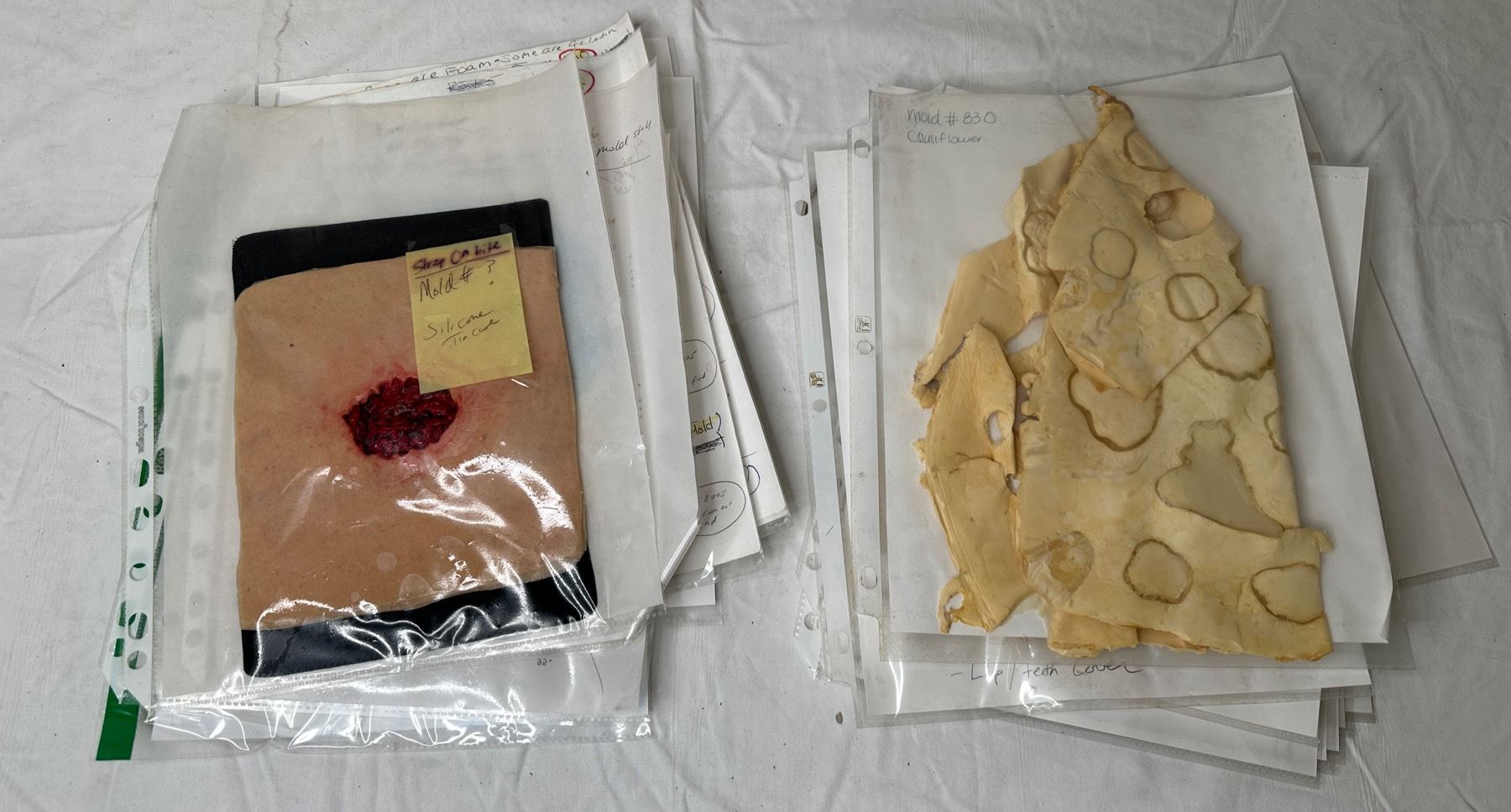 Large group of assorted movies prop foam body skin parts - includes ...