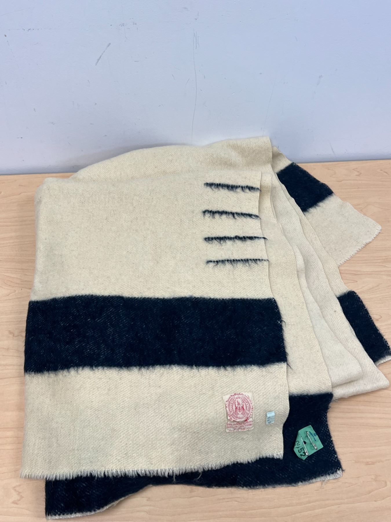 Vintage Hudson's Bay Company HBC 4 Point Wool Blanket