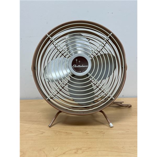 Mid Century Atomic Electrohome Adjustable Metal Fan - Works - 12"W and ...