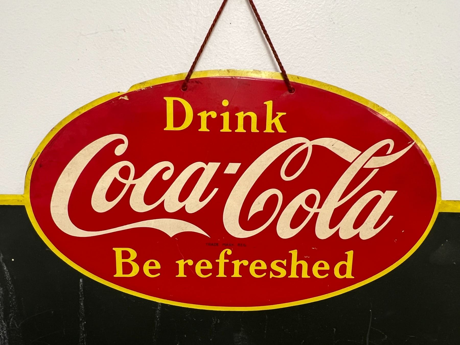 Vintage Coca-Cola Coke Metal Advertising Chalkboard Sign - Approx ...