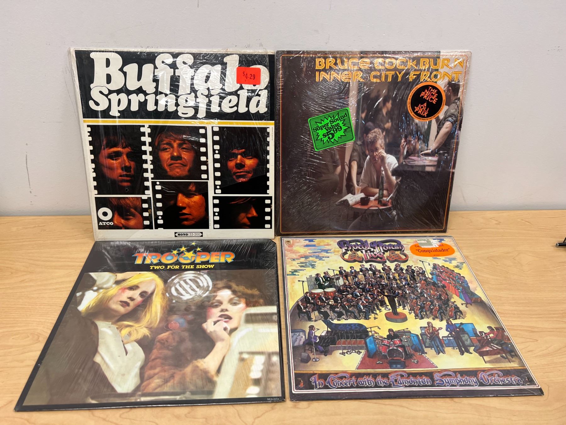 Buffalo Springfield / Bruce Cockburn / Trooper & Procol Harum LPs Records