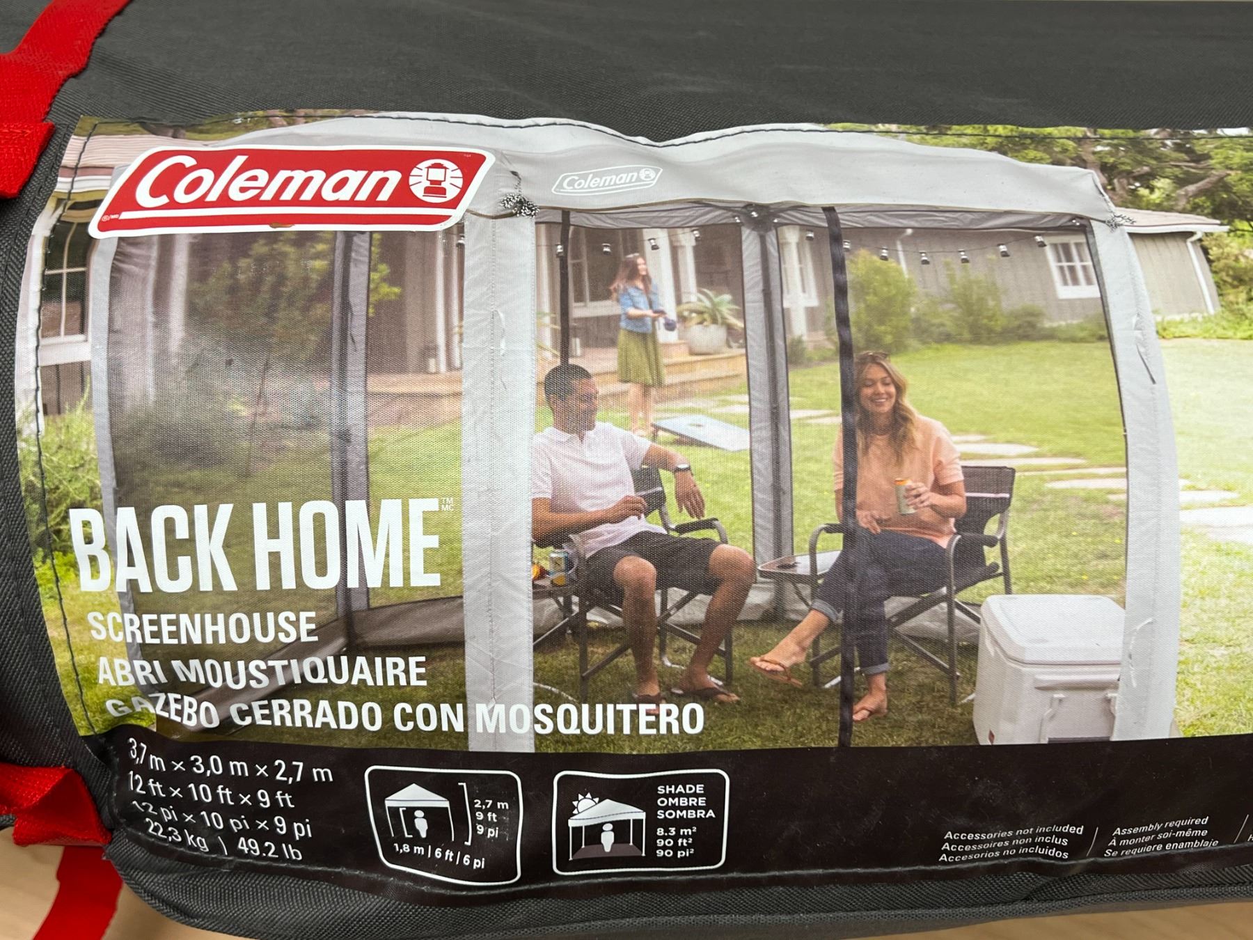 Coleman Screen House Gazebo in Wheelie Bag - see photos for sizing ...