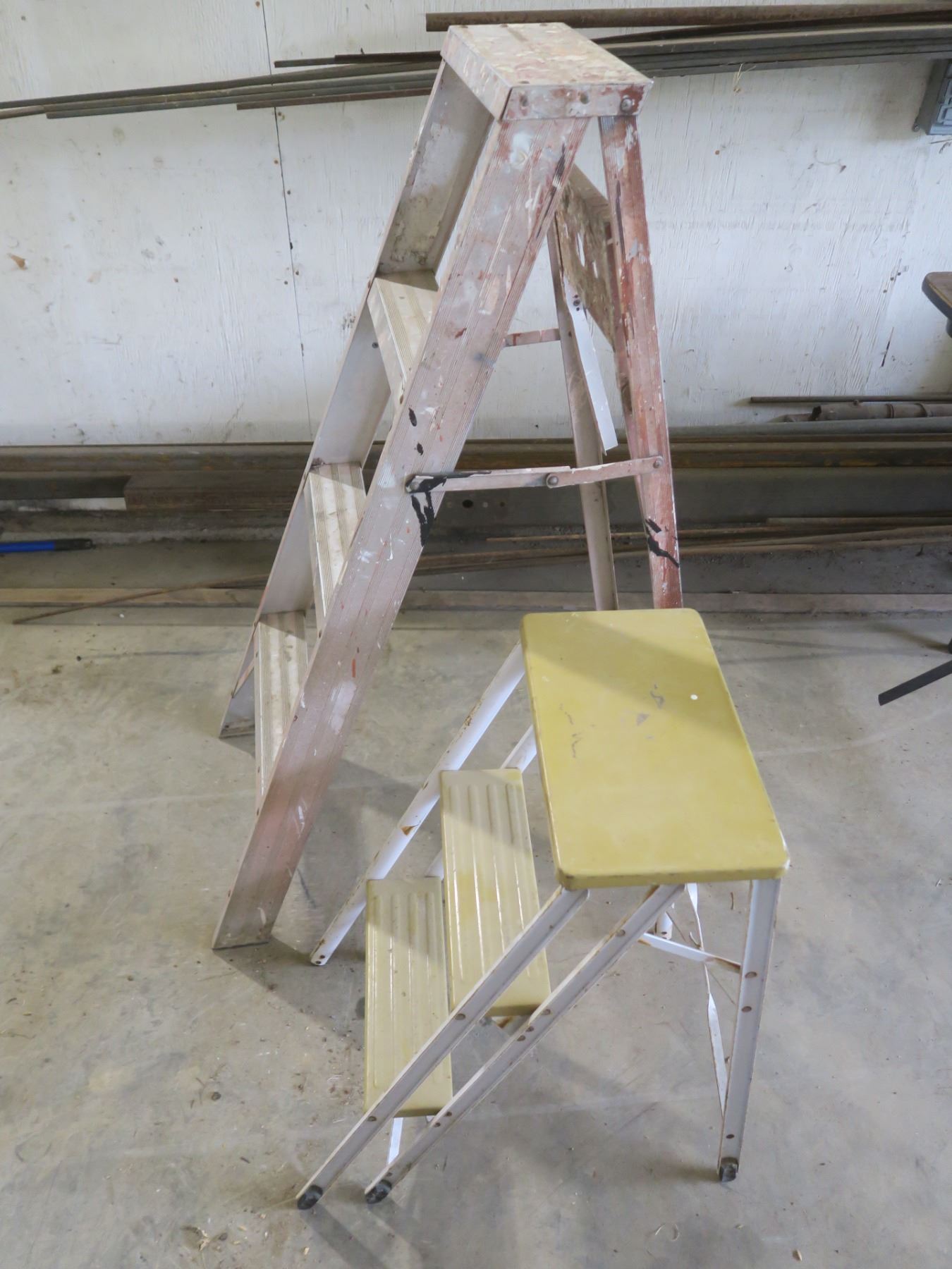 4 ft folding step ladder & 3 foot folding step ladder