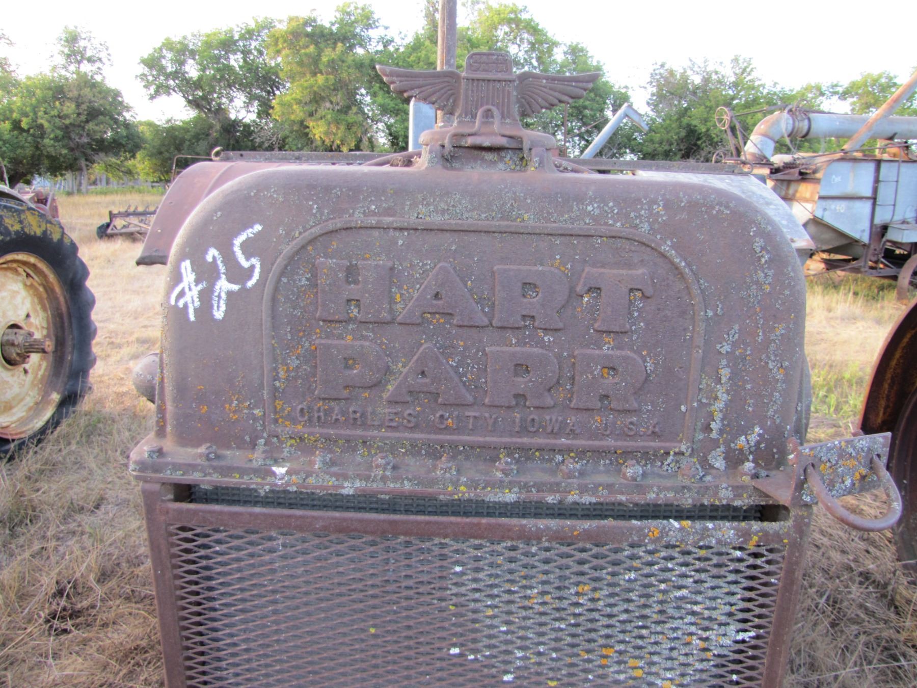 Antique Hart - Parr model 18-36 tractor, On steel wheels, not running ...