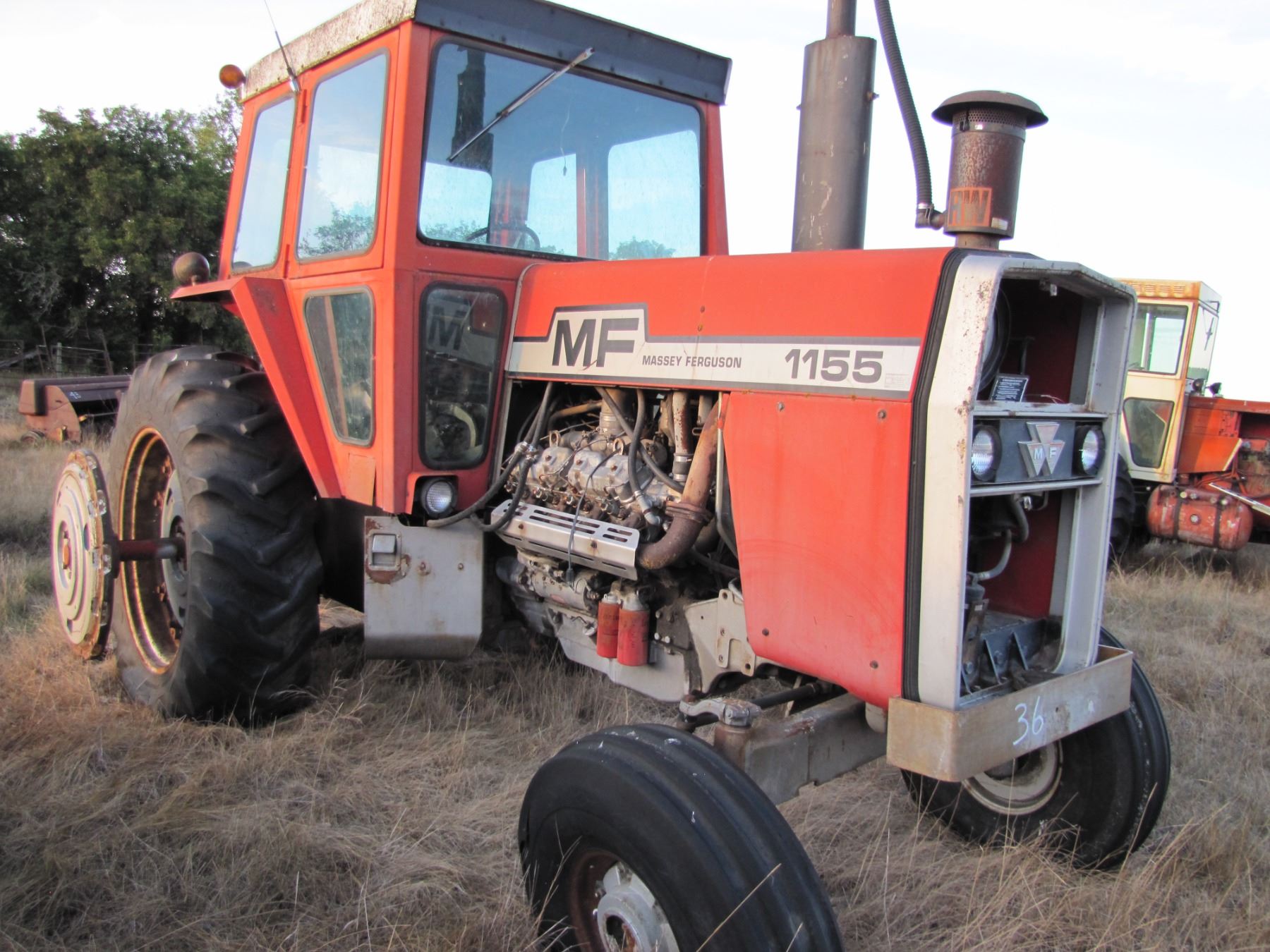 Massey Ferguson 1155 tractor with duels, Serial # 9B 7I378, 3896 hours ...