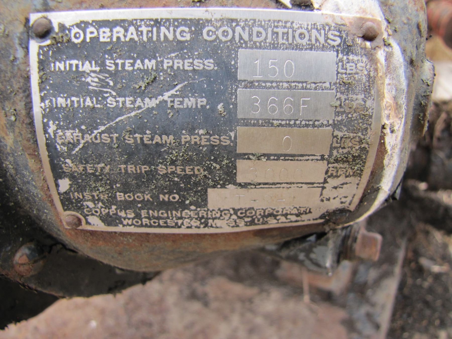 Coppus steam turbine