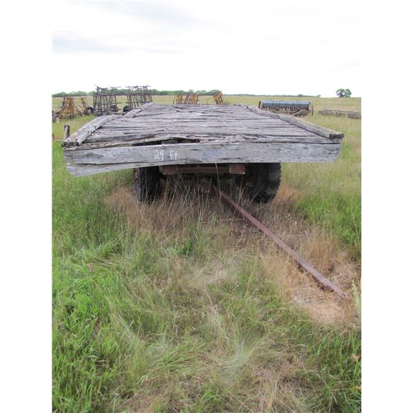 Heavy duty wagon frame aproximately 24 feet needs complete re decking