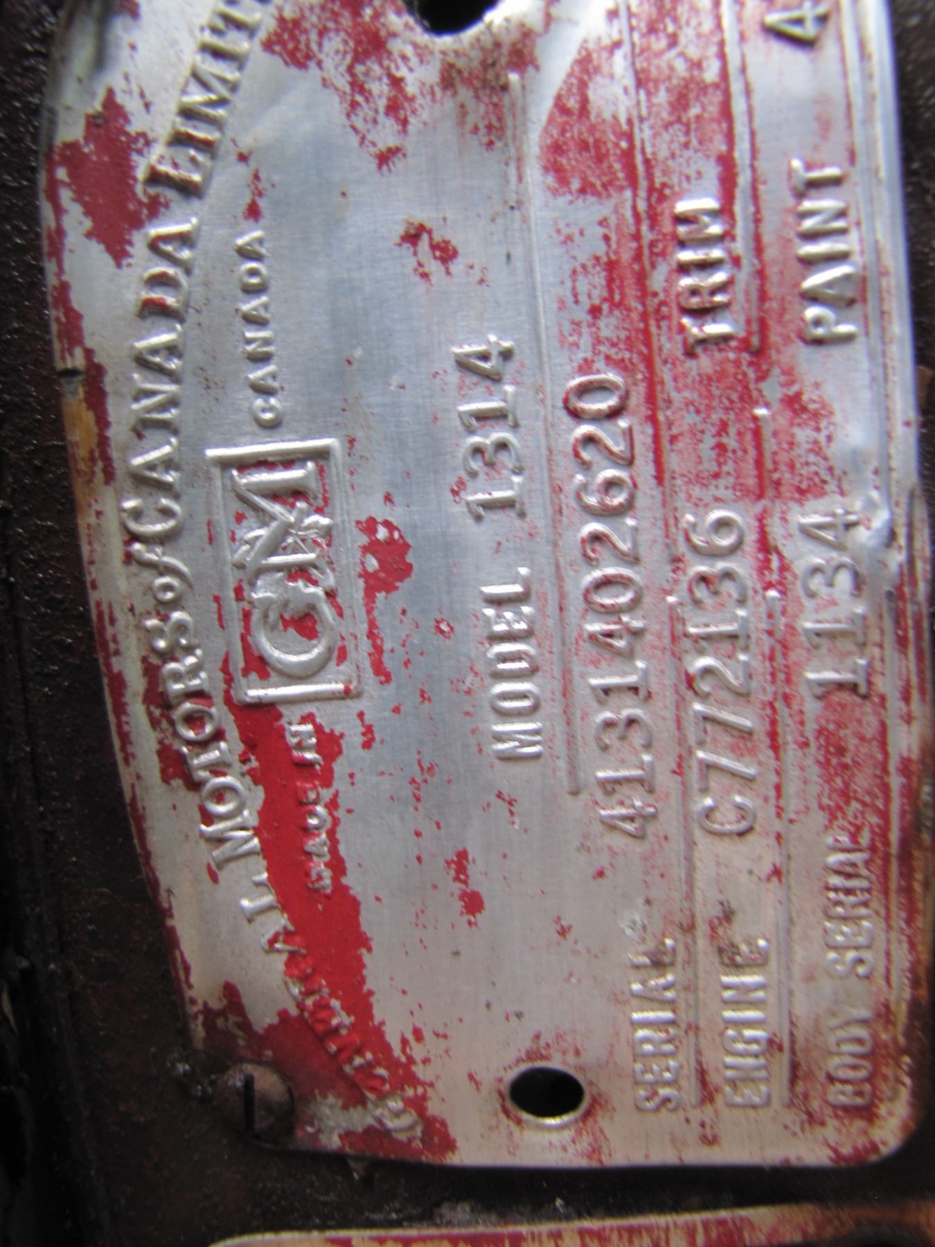 GM Chevrolet 1300 truck, model 1314, 1954 , for parts, no transfer of ...