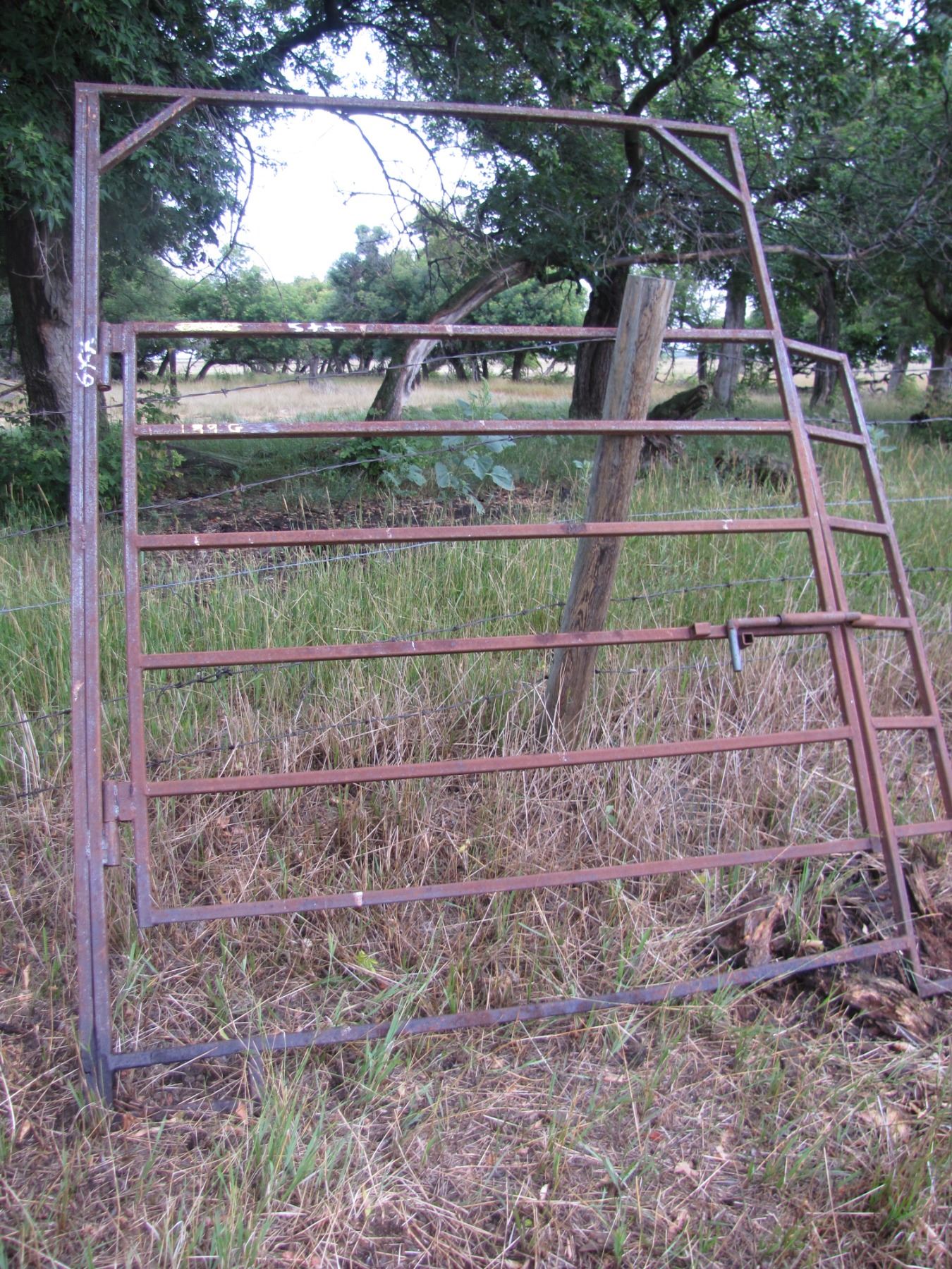 Corral panel with walk through gate
