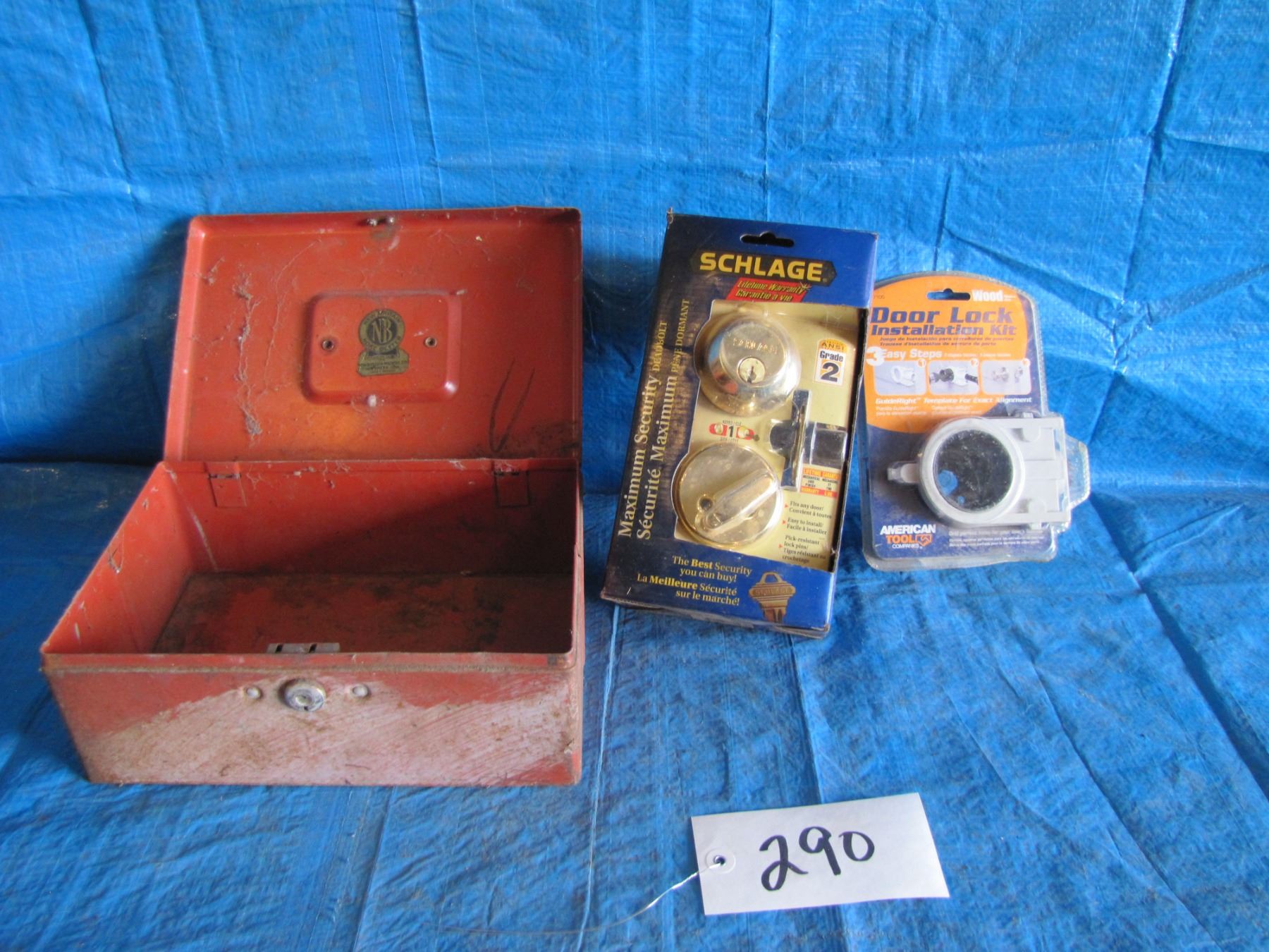 Schlage dead bolt and door lock installation kit