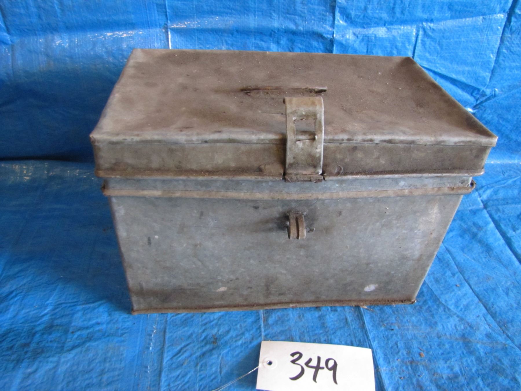 Vintage metal ballot box
