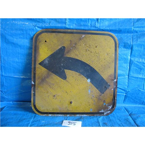Vintage directional sign