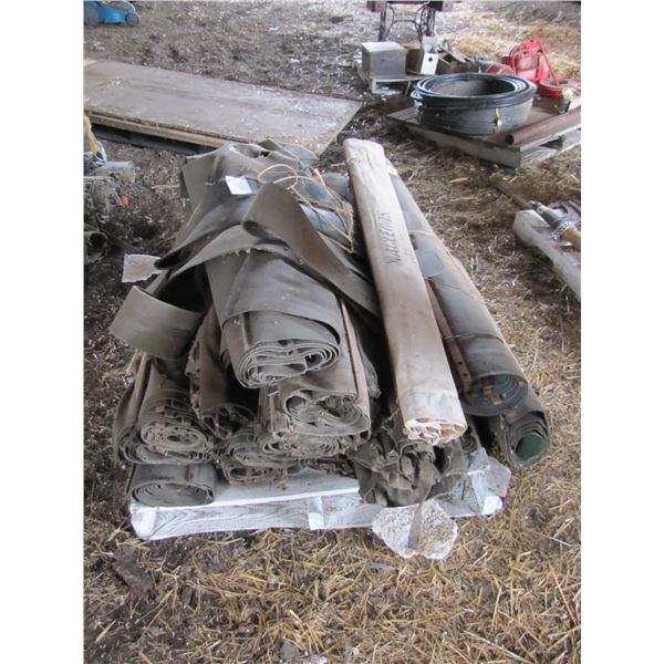 Pallet of swather canvas