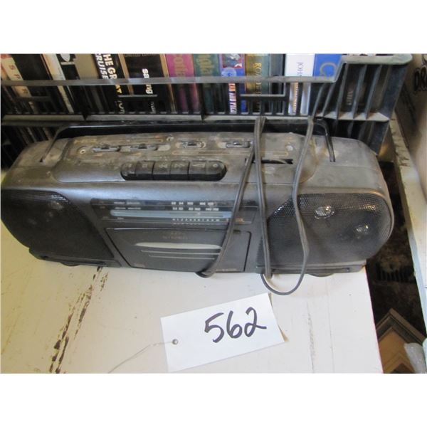 Lot of VHS tapes , radio , Sony VHS tape player , radio and cd player ...