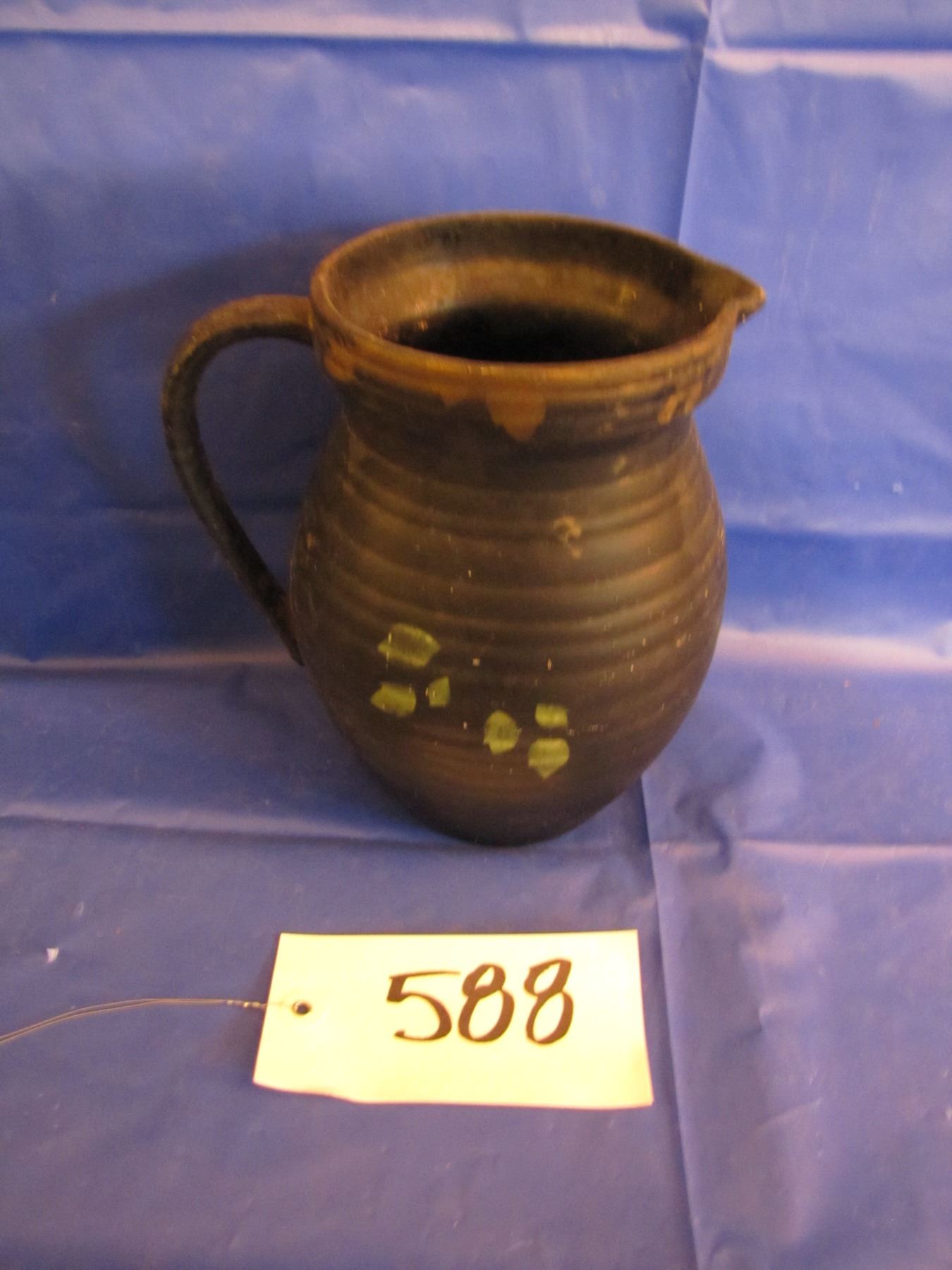 Vintage ceramic jug handle cracked