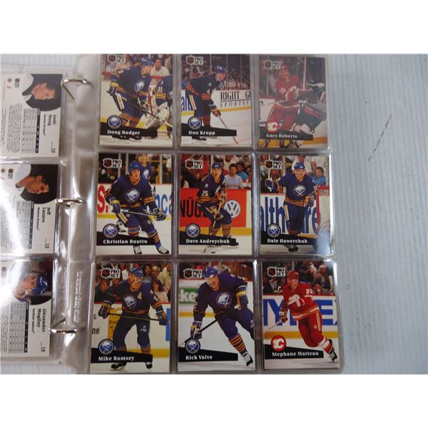 Large Binder Of Pro Set Hockey Cards 1991 Bodnarus Auctioneering