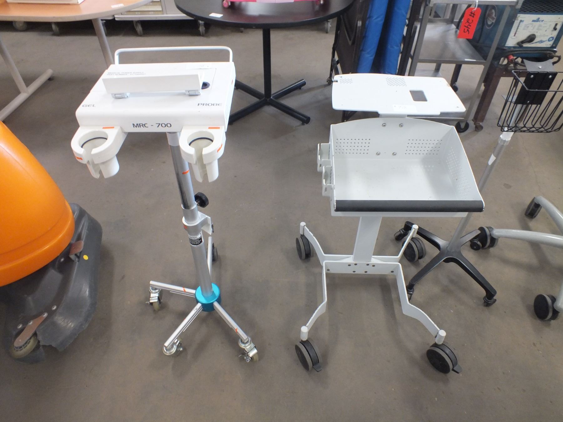 4 Small Medical Monitor Carts