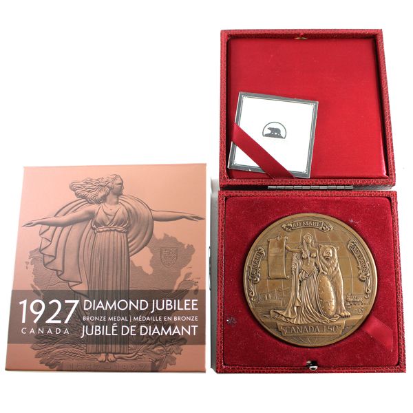 Canadian Heritage Mint 2017 Restrike Diamond Jubilee 1927 76.25mm ...