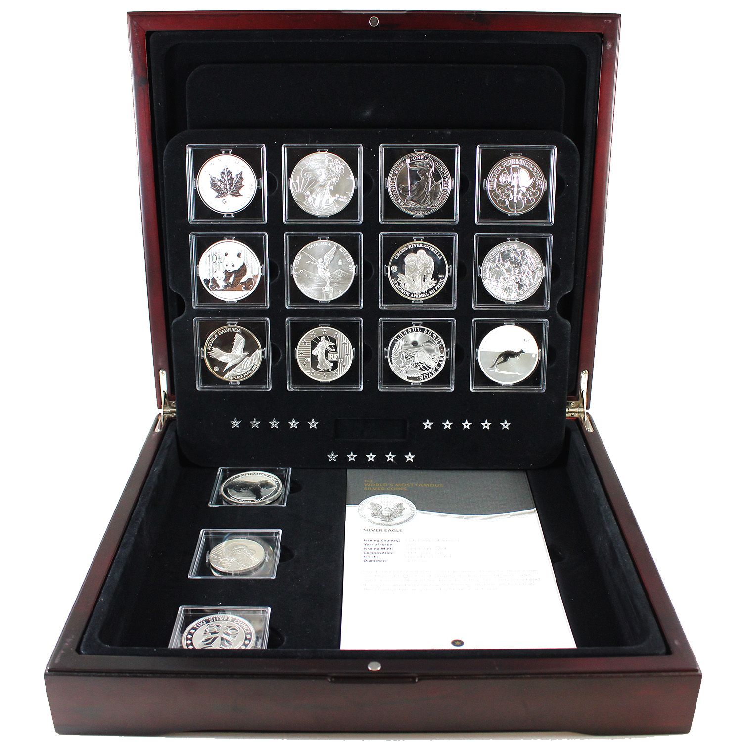 *2012 The Fabulous 15 World's Most Famous Silver Coins 15-coin Silver ...