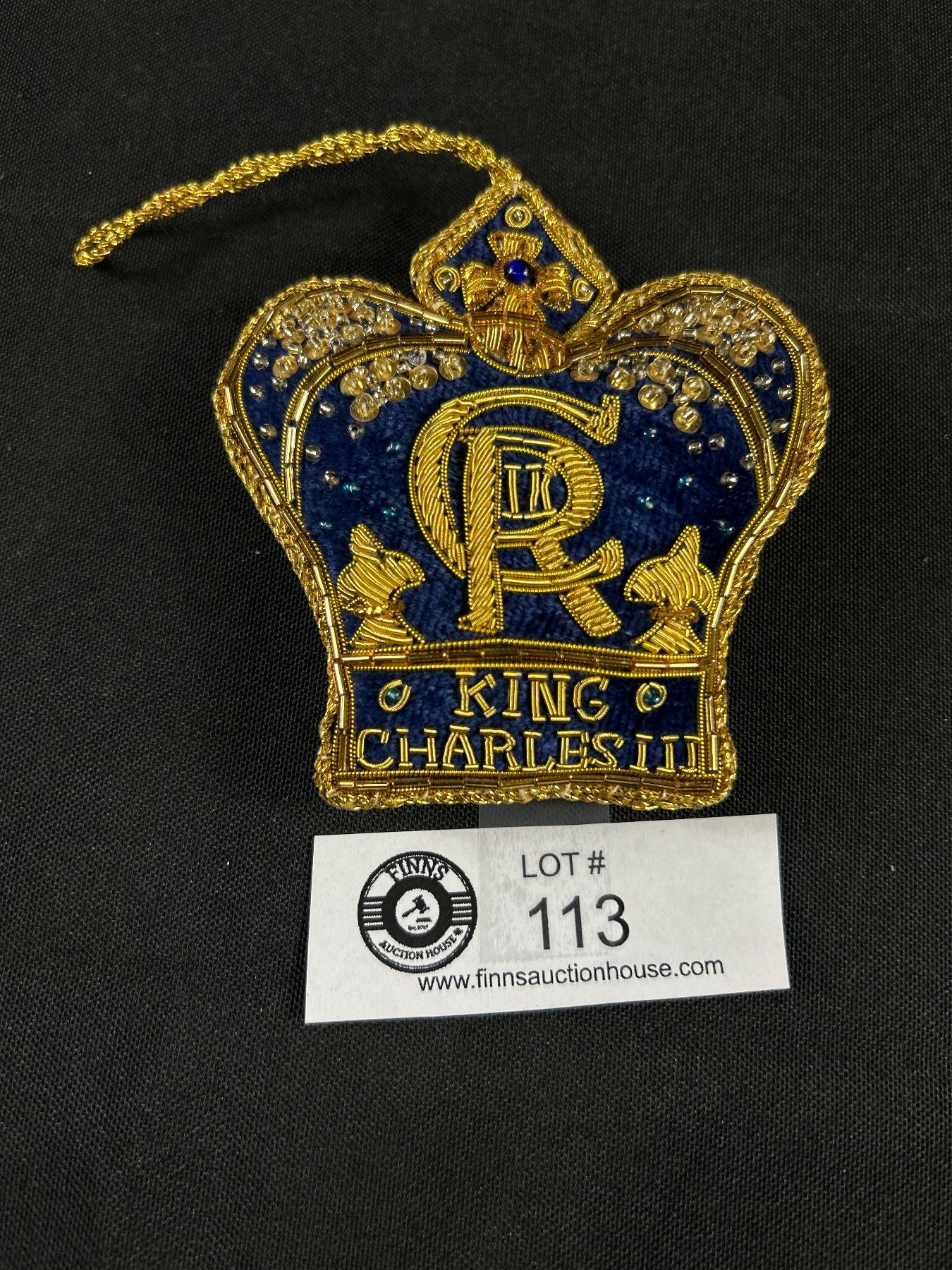 RC King Charles III Coronation Crown Decoration- Fabric