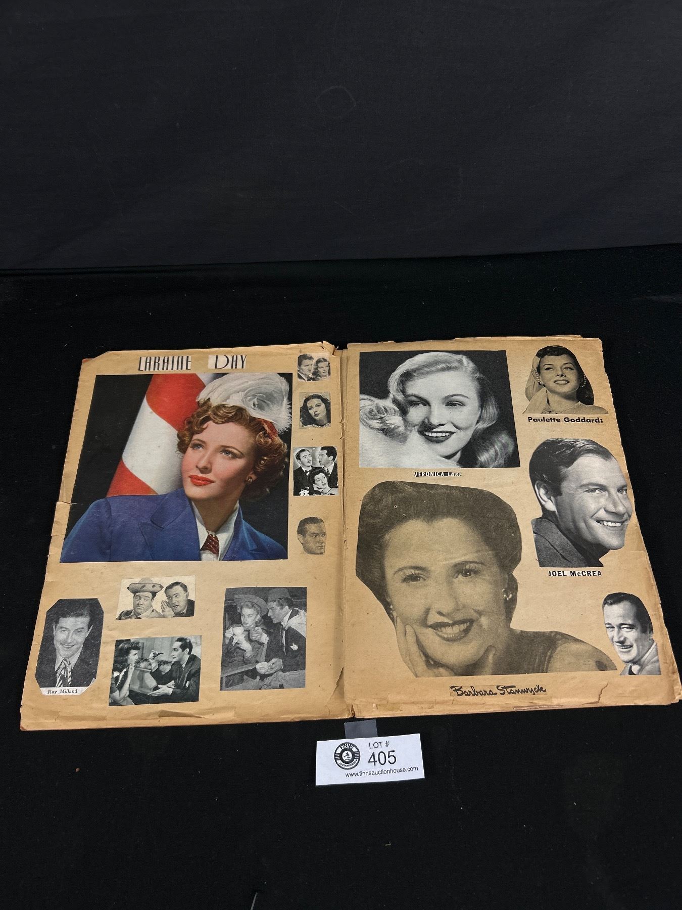 Vintage Super 5 Scribbler w/ Clippings Of Movie Stars