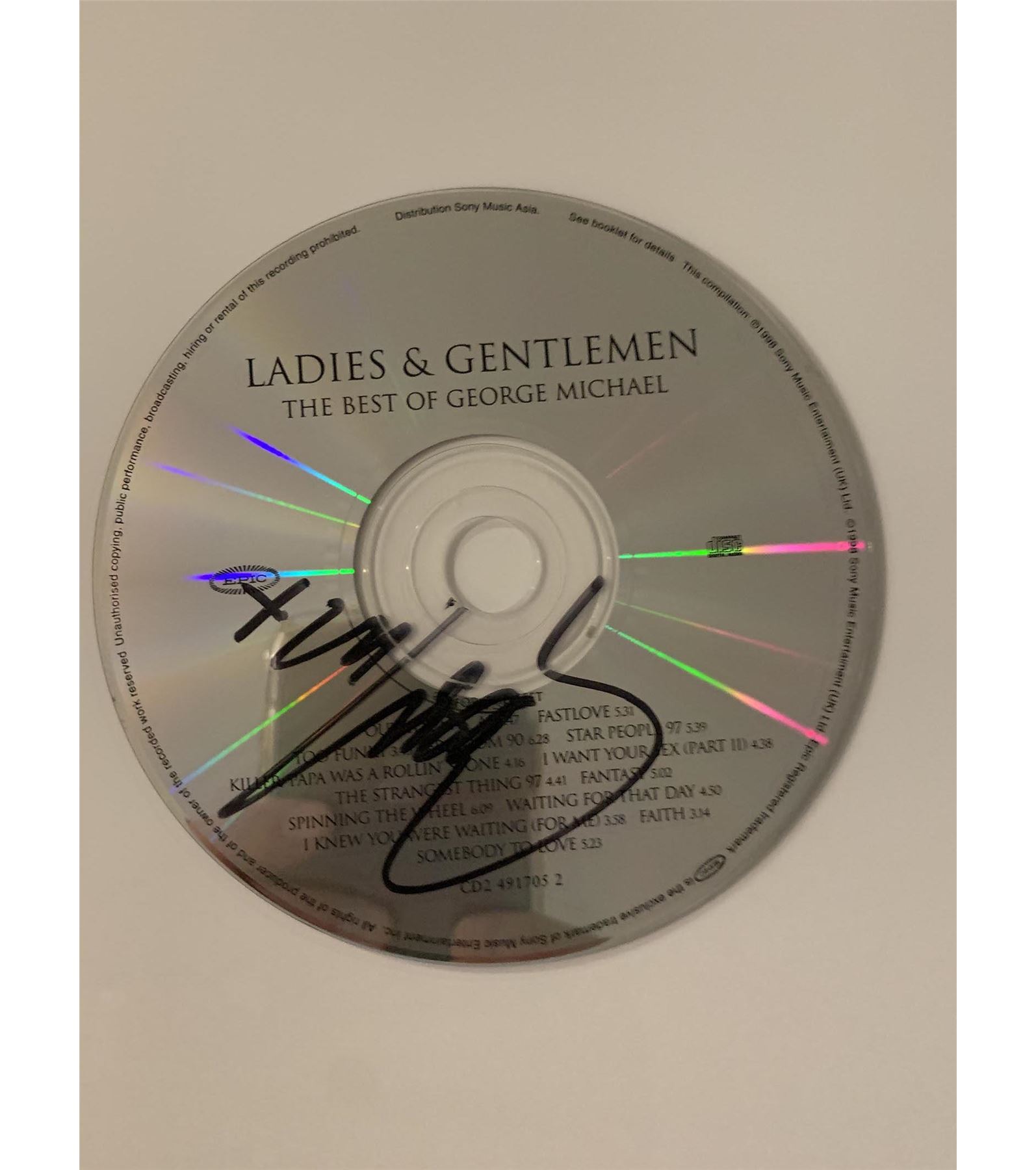 The Best Of George Michael signed cd