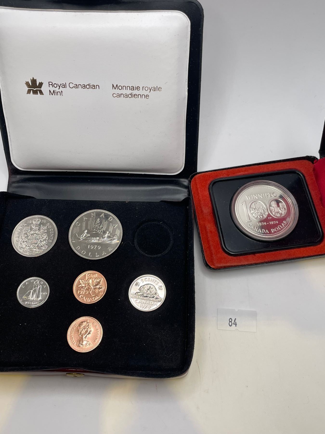 1979 Canada Specimen Double Penny Set/ 1974 Canada Silver Dollar - Beck Auctions Inc.
