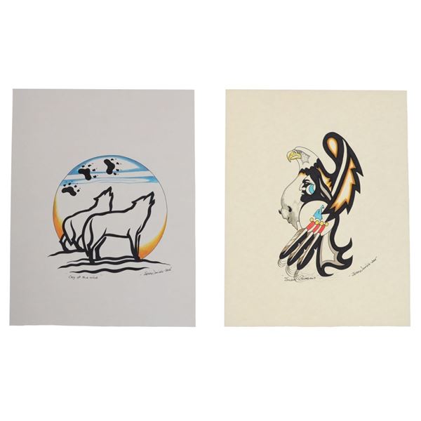 Jerry Daniels (1953 - ) Drawing Pair c. 2005