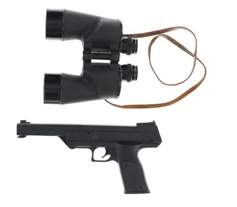 WWII M.16 Binoculars & Daisy 288 Pellet Gun