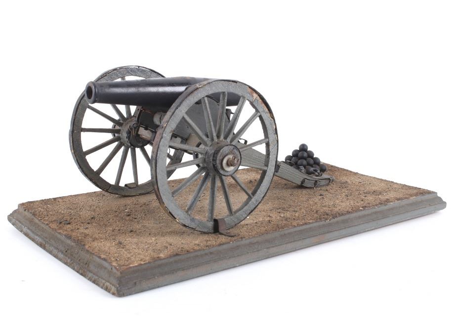 Civil War Replica Auxiliary Battery Scene c. 1950s