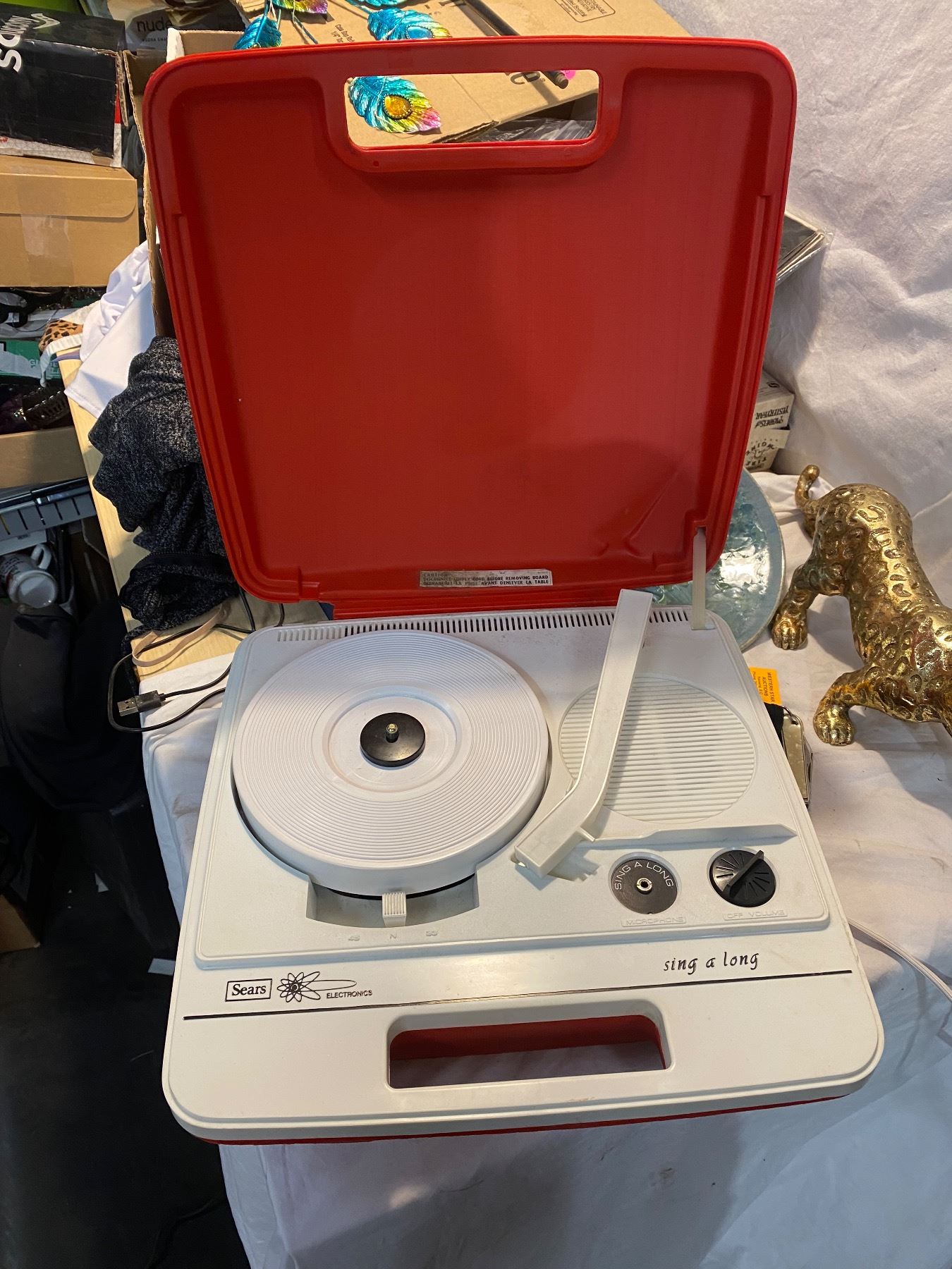 Sears sing a long record player