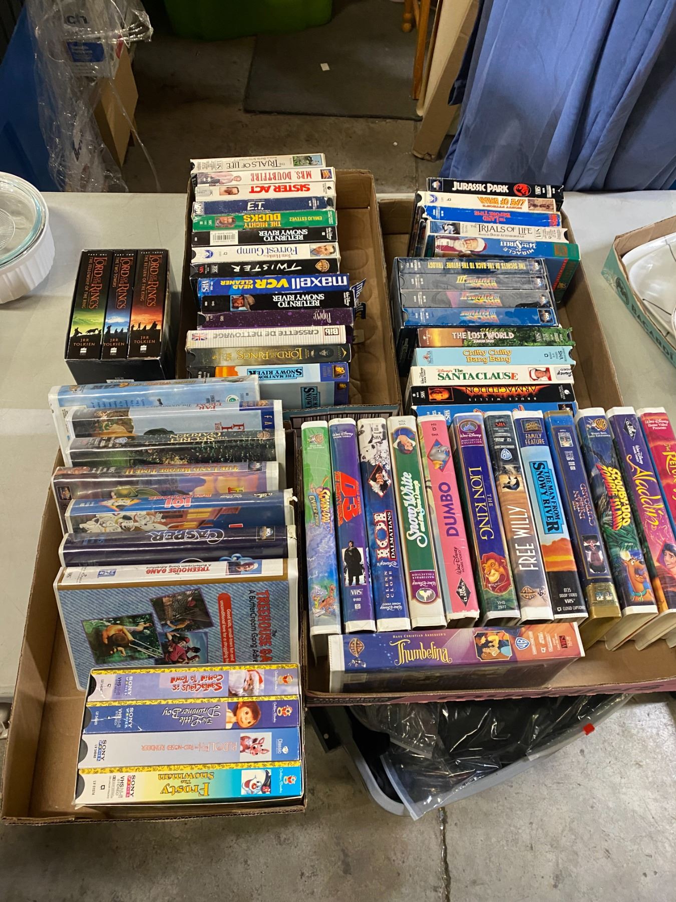 Lot vhs tapes