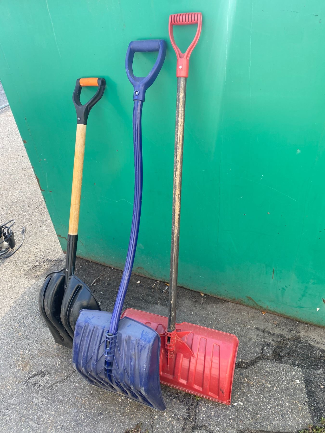 3 shovels