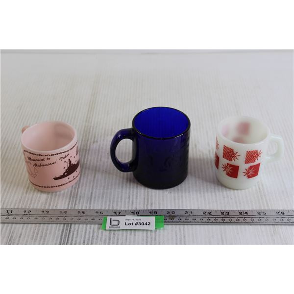 3 Mugs Fire King Star Misc Bodnarus Auctioneering