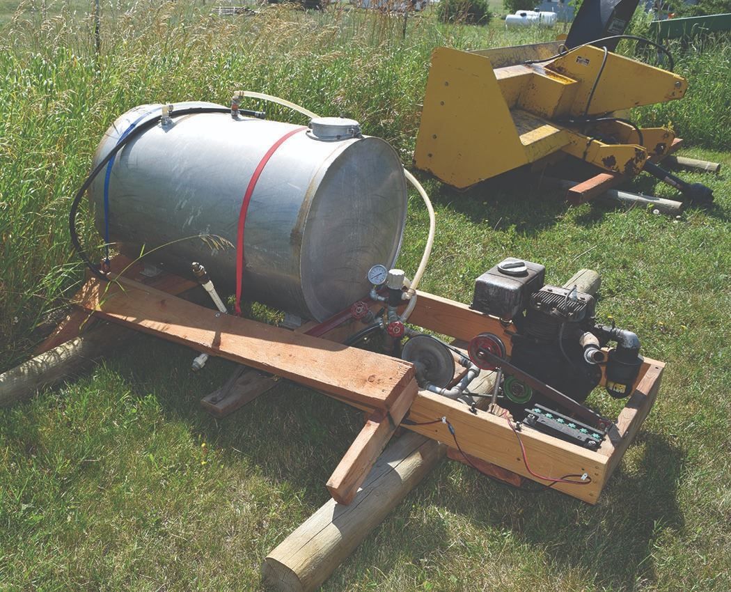 Custom-built slide-in sprayer, 60 gal. tank, broad-jet nozzle, 2-3 hp ...