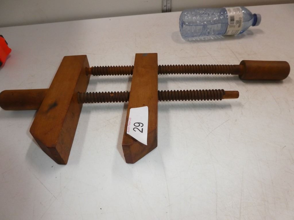 Antique wood planer / clamps