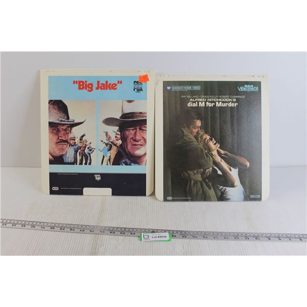 2 Video Disc Big Jake Dial M For Murder Bodnarus Auctioneering