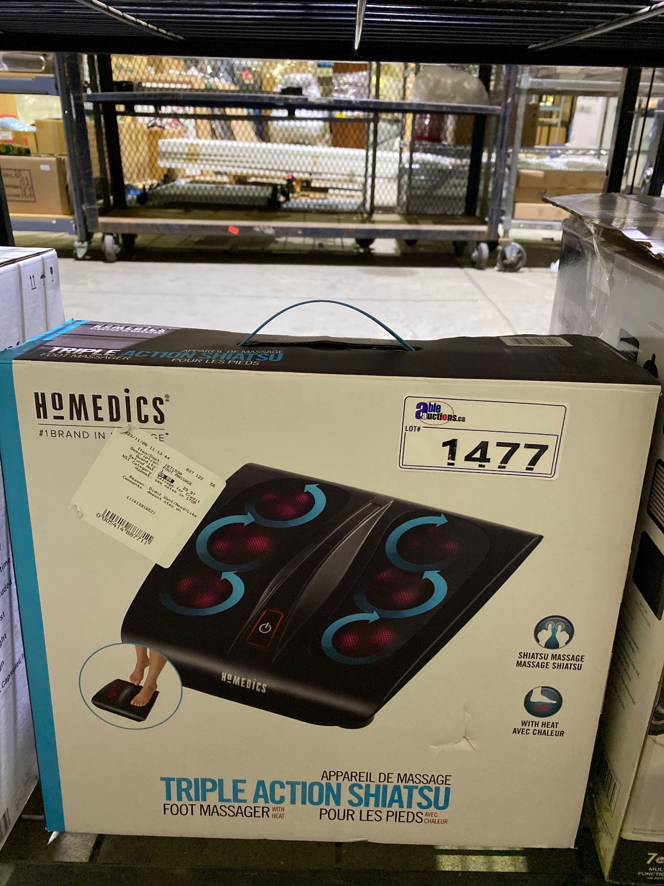 Homedics Triple Action Shiatsu Foot Massager Able Auctions
