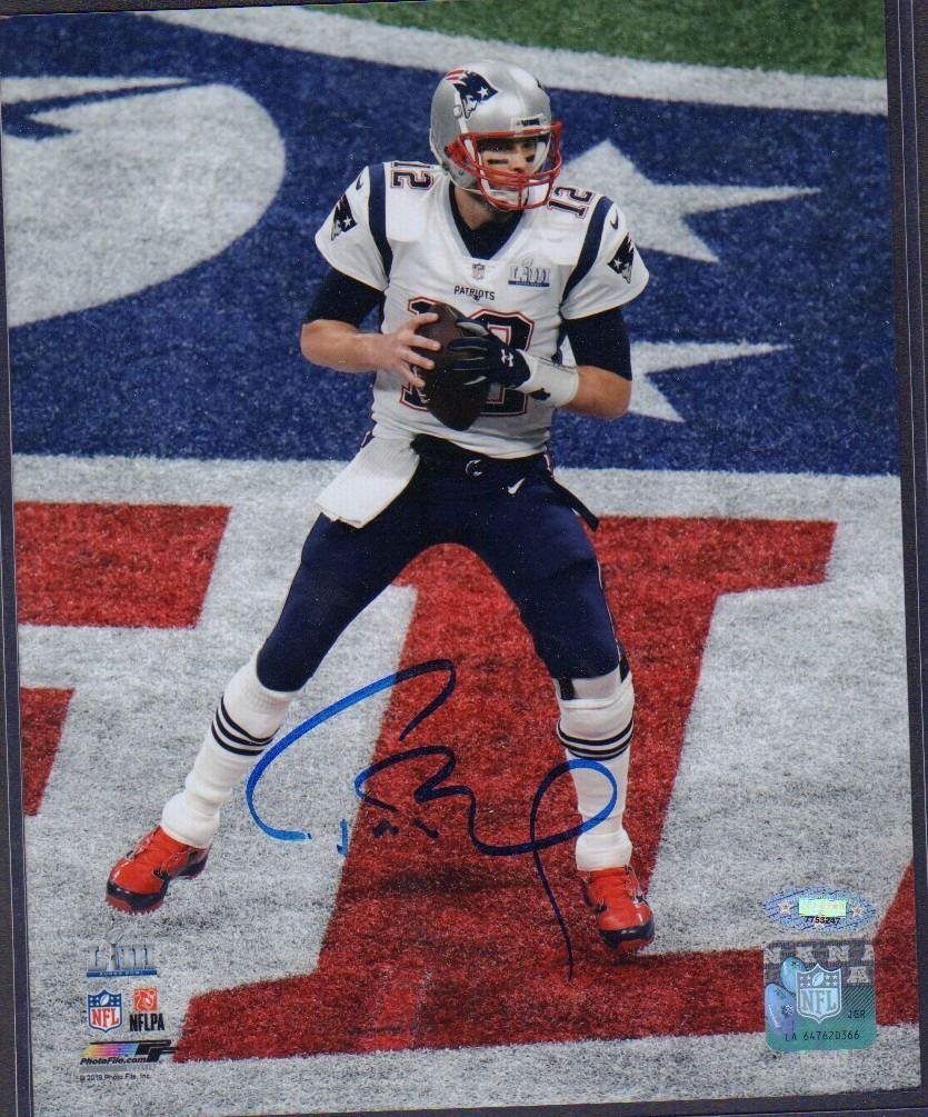 Tom Brady signed photograph TriStar stickered