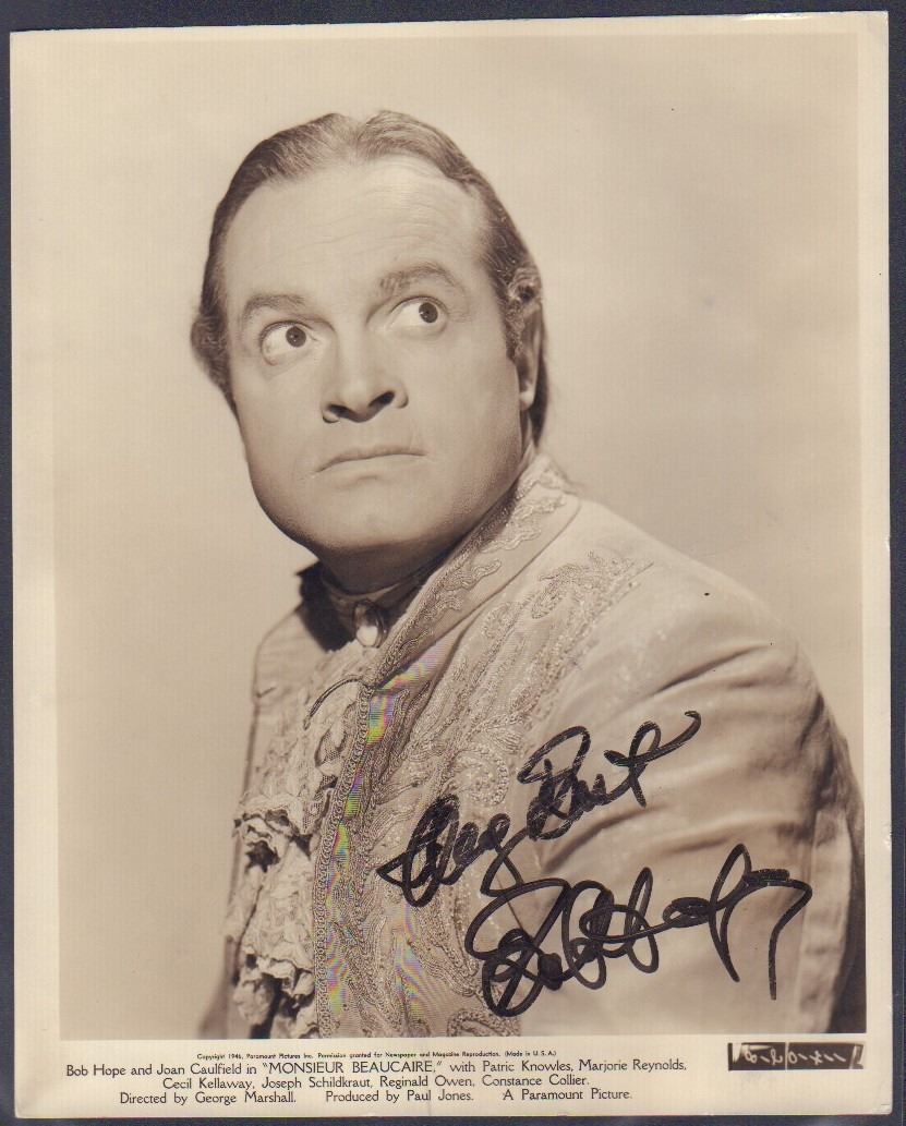 Bob Hope signed vintage photograph