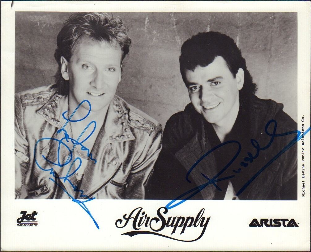 Russell Hitchcock/Graham Russell signed photograph Air Supply
