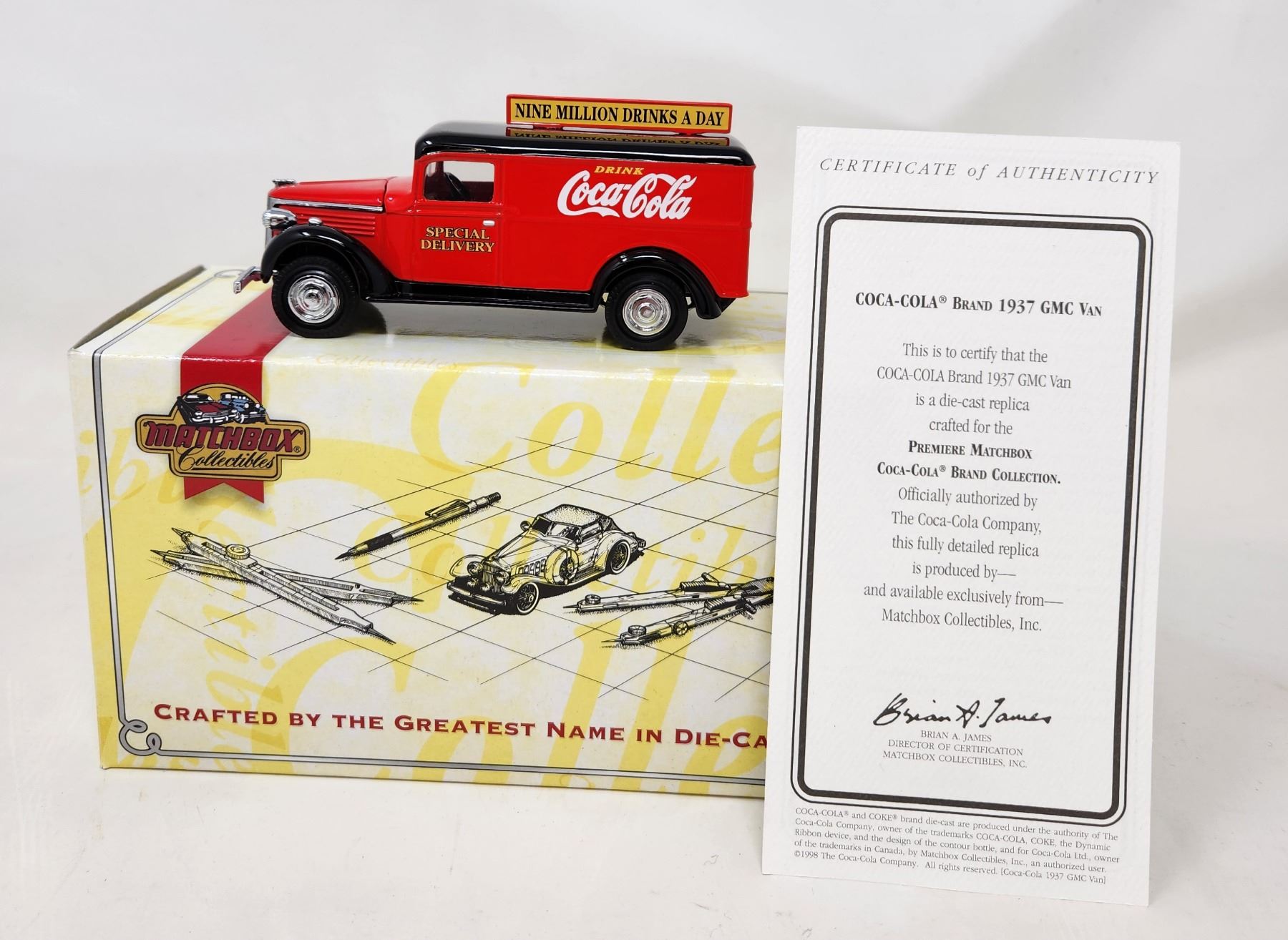 Collectible Mattel Matchbox Coca-Cola Truck ca.1995