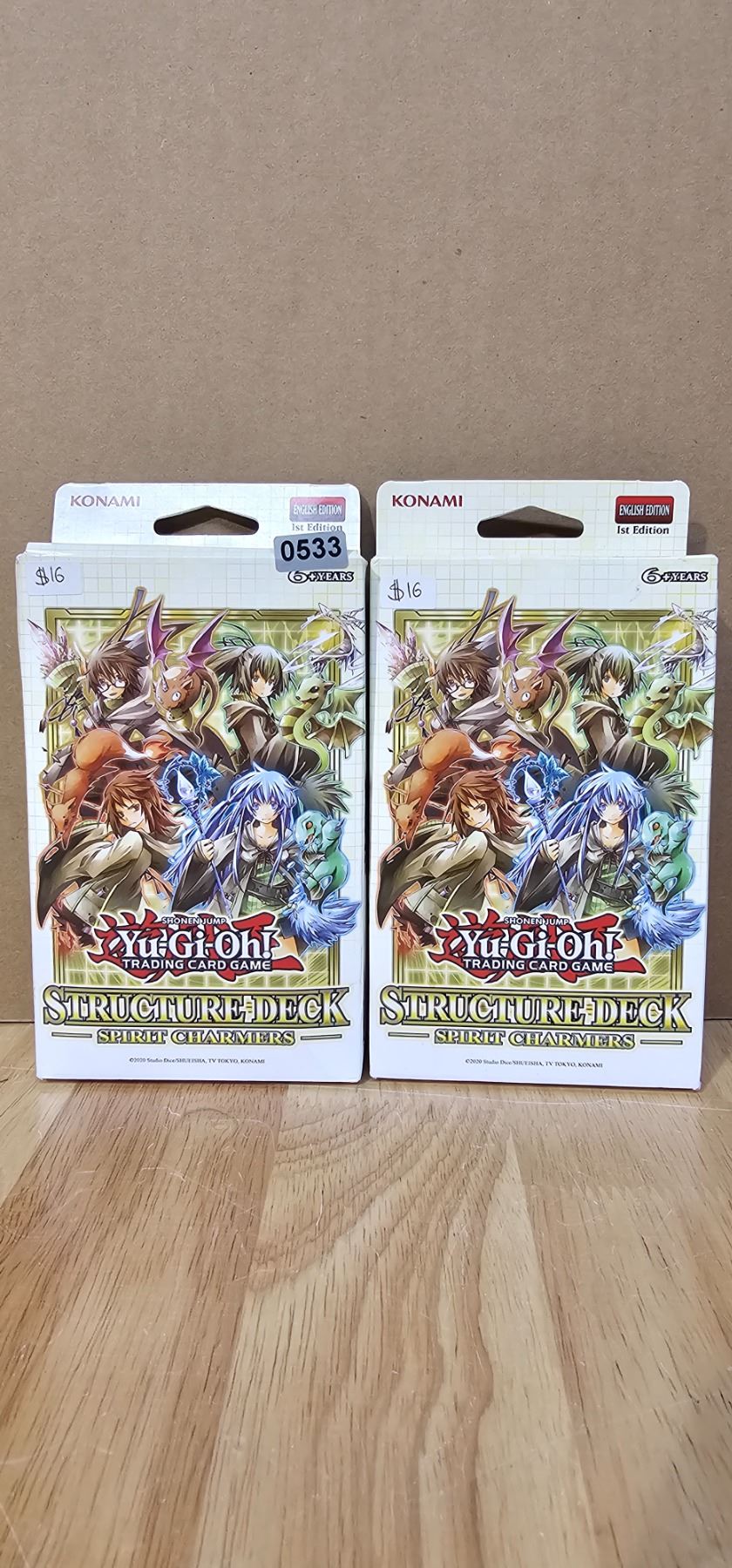 Lot of 2 Yu-Gi-Oh Structure Decks - Spirit Charmers