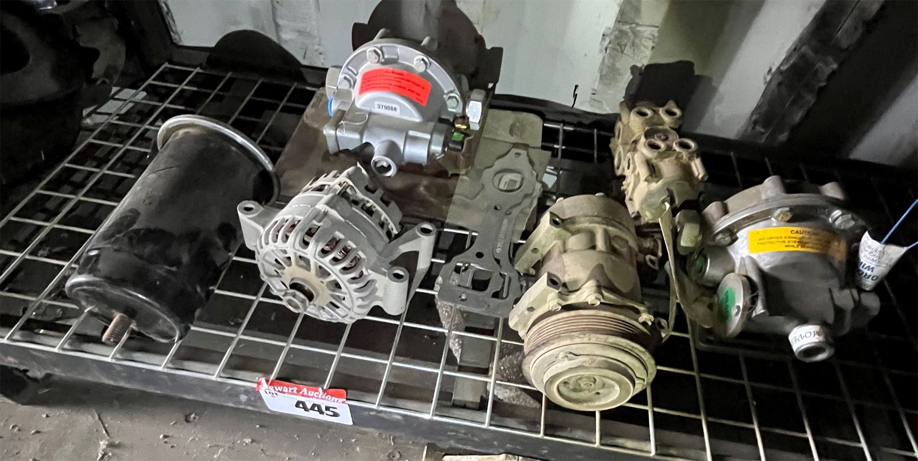 Assorted Motors & alternator & Hydro. Valve