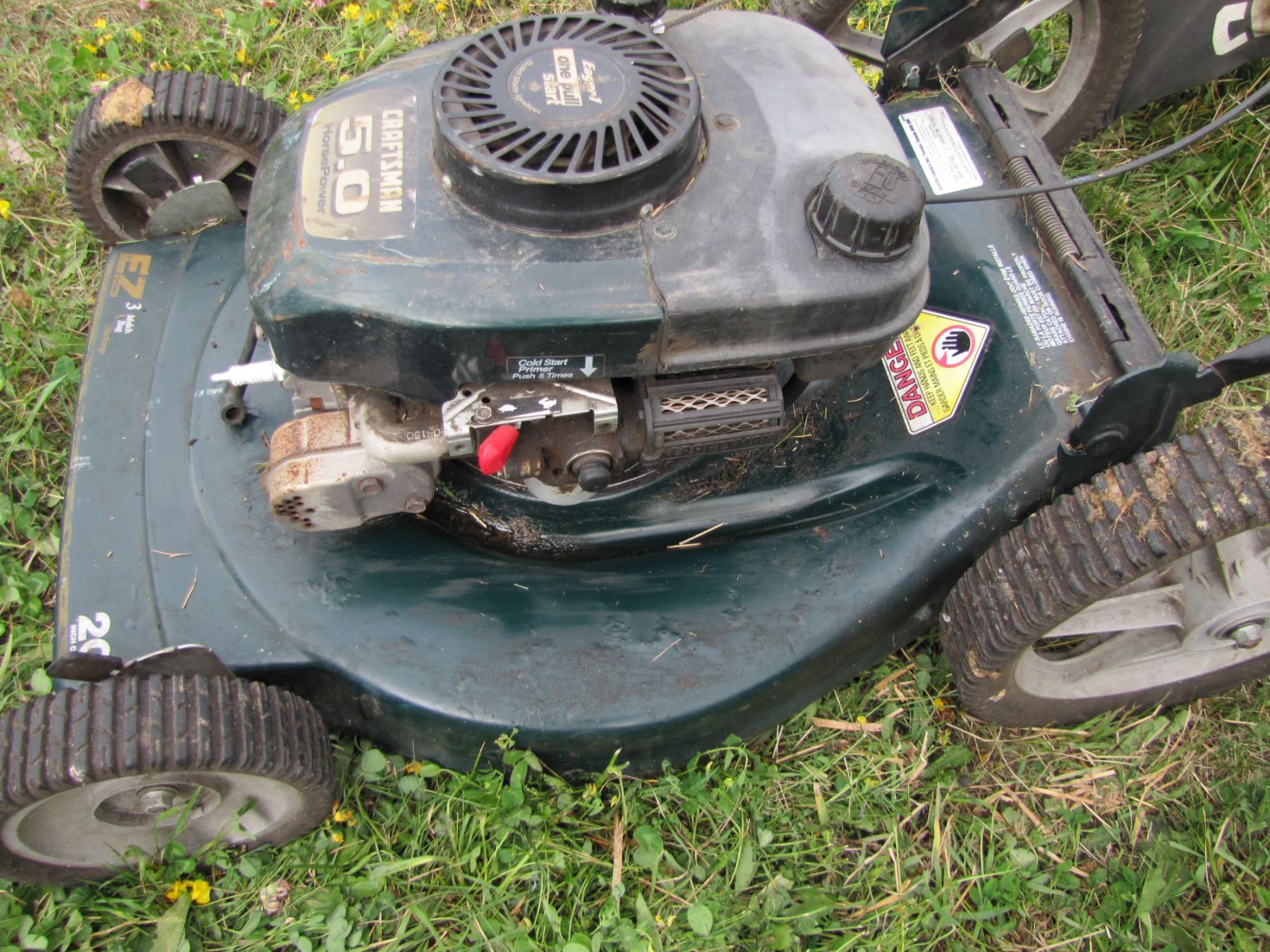 Craftsman 5 horsepower push mower 20 inch cut