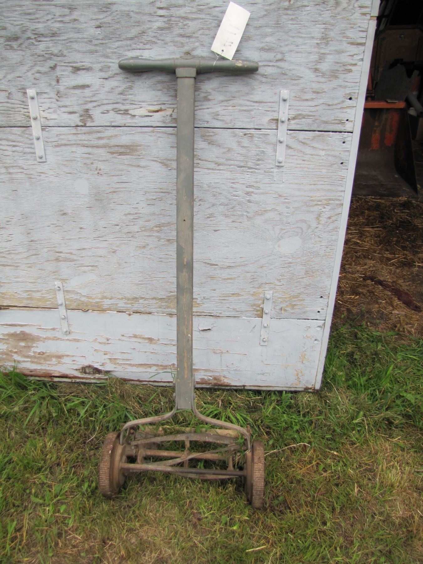 Antique push lawn mower