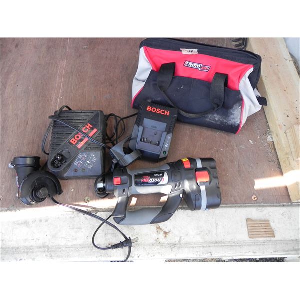 BOSCH CORDLESS SPIRAL SAW ROTO ZIP WITH BATTERY AND CHARGER