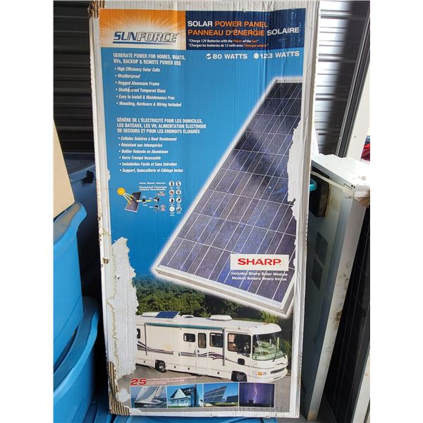 NEW IN BOX SHARP 80 WATT SOLAR PANEL MODEL NE-80EJEA